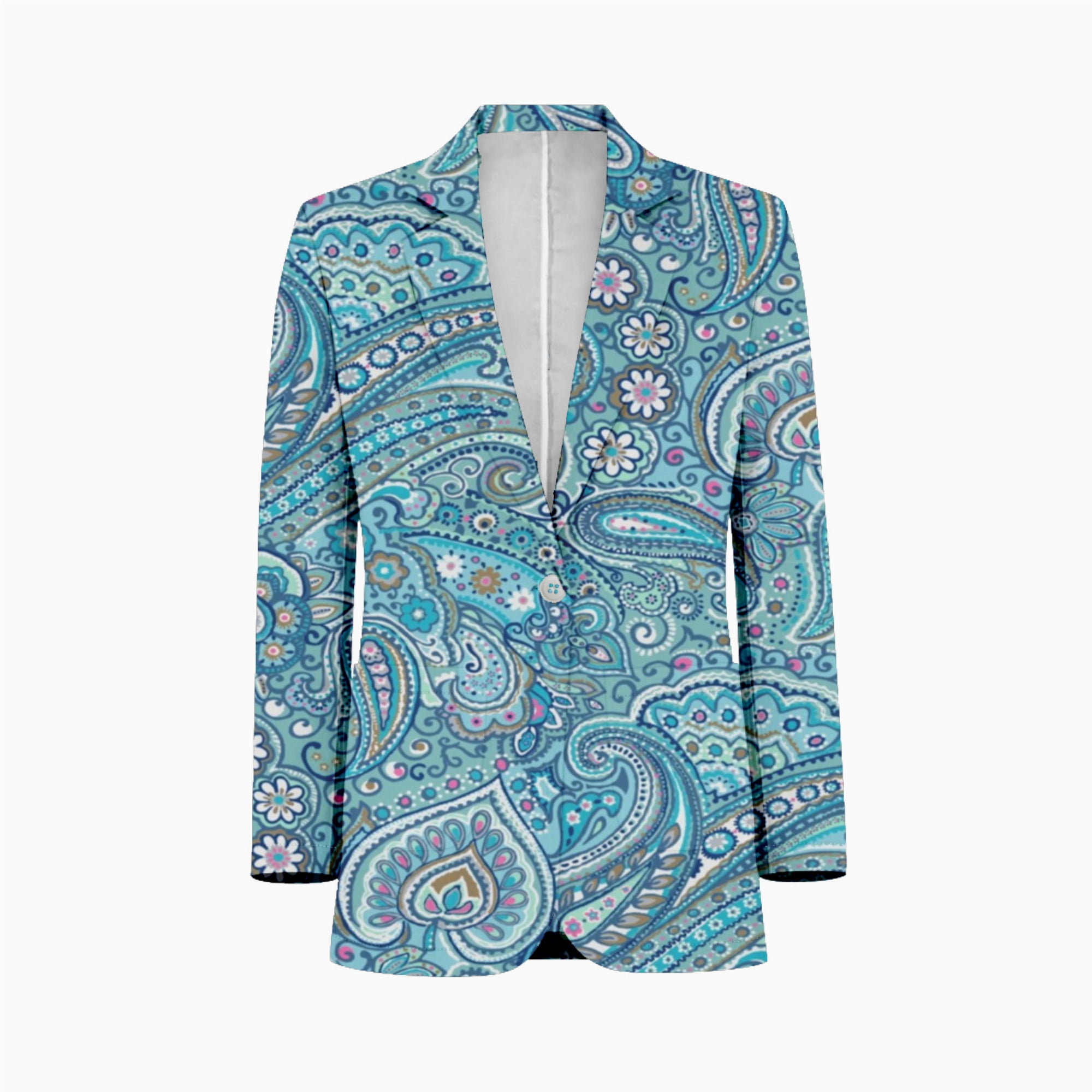 Flower Polka Dot Paisley Mens Suits Shawl Collar Slim Fit Suit Mens ...