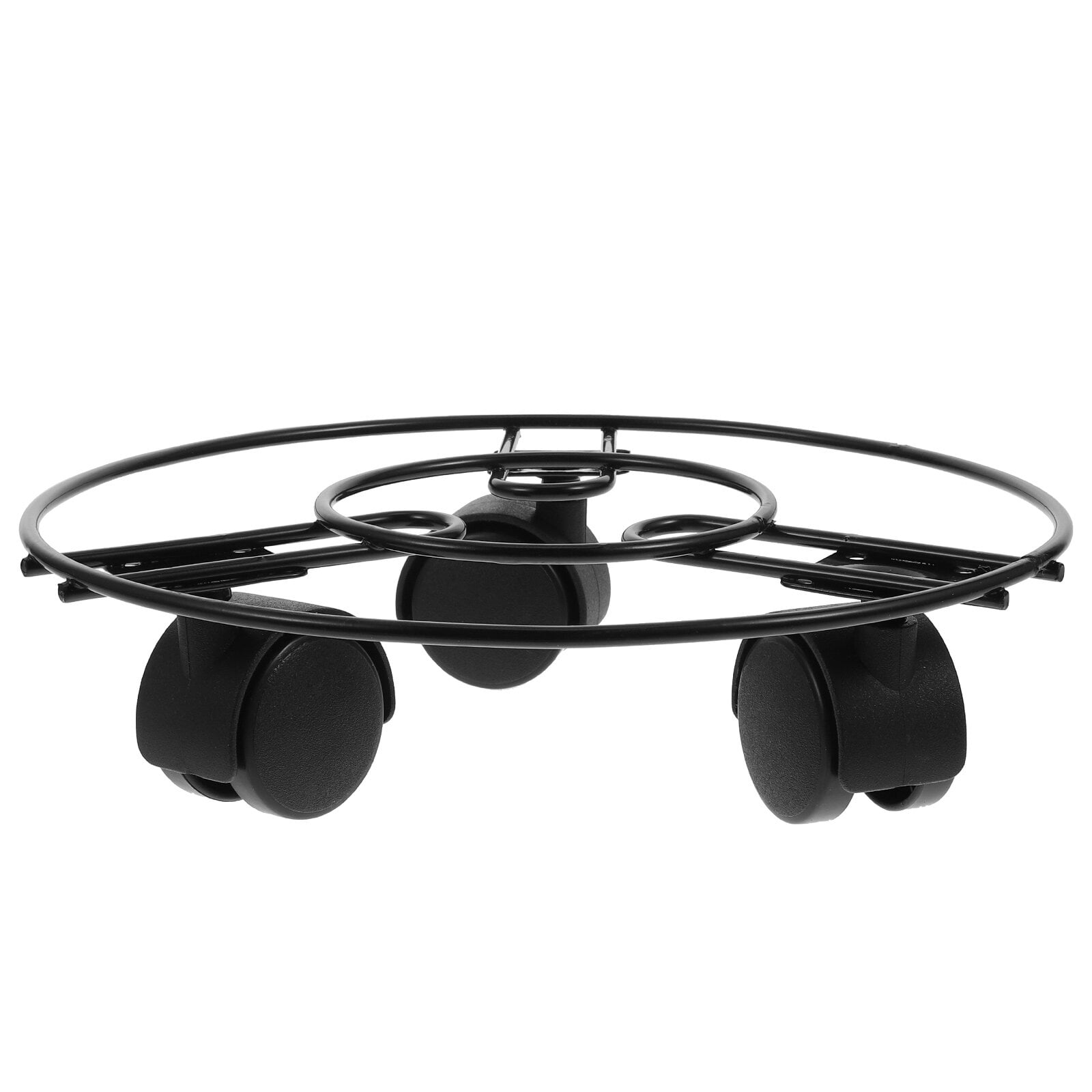 Iron Flower Pot Rack with Wheels 1 Set Flower Planter Display Stand ...