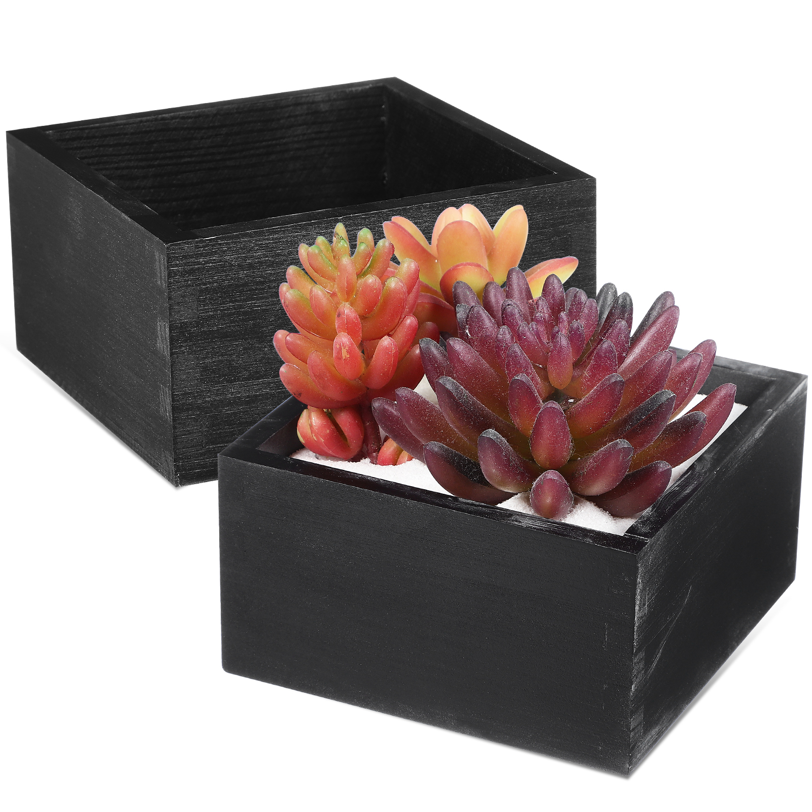Flower Pot Box Square Planter Succulents Indoor Pots for Plants Pen ...
