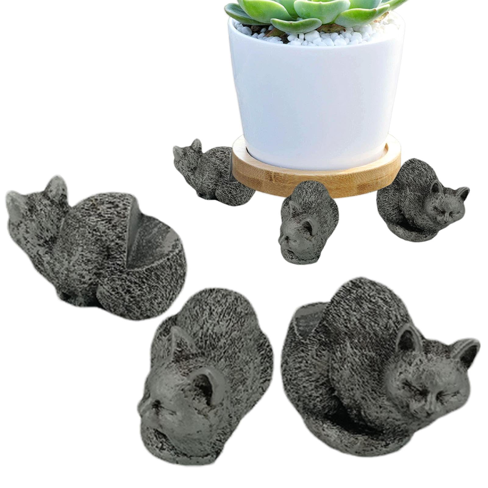 Flower Pot Feet Animal, Cat Planter Feet, Plant Pot Support Feet for ...