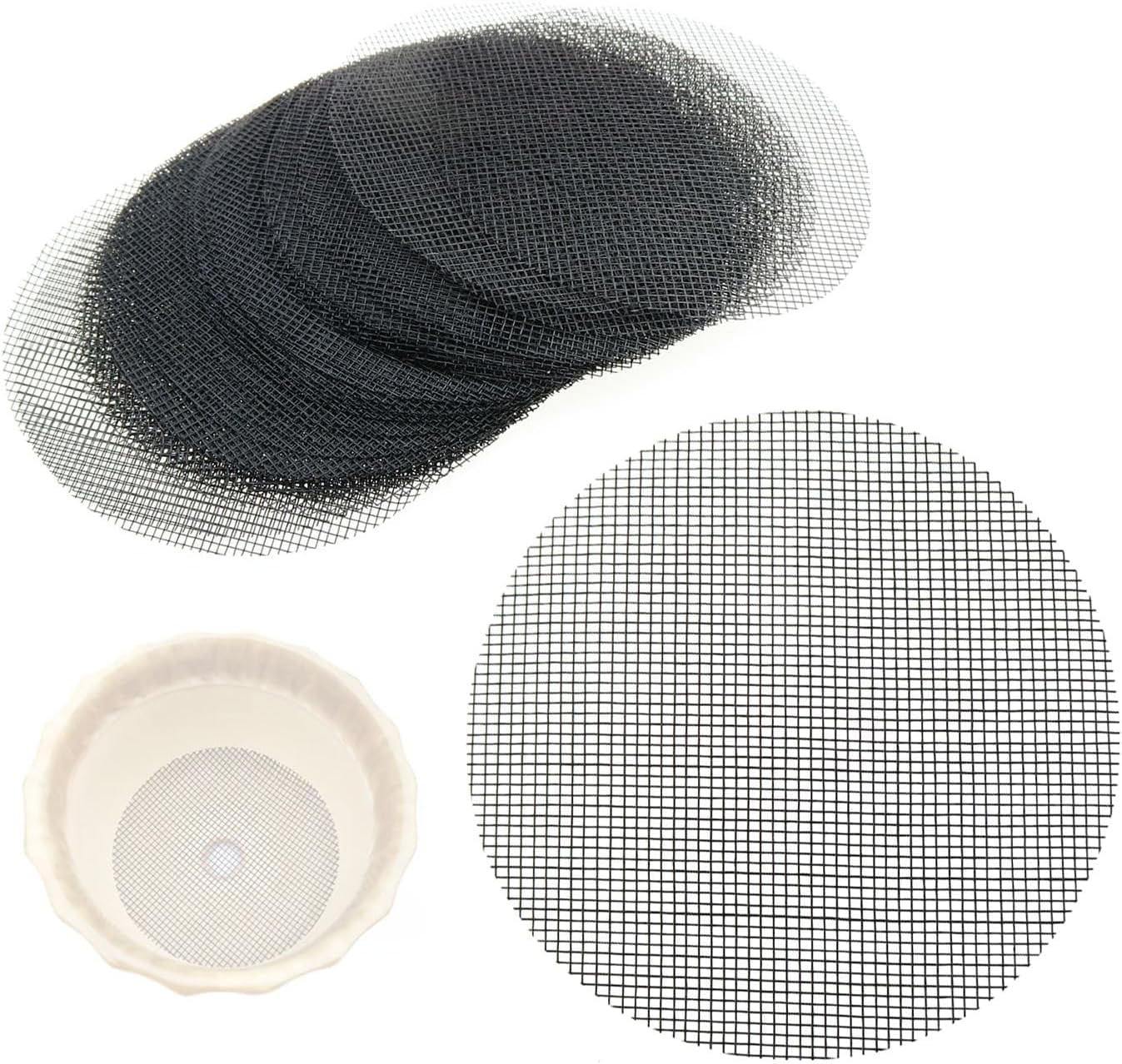 Flower Pot Hole Mesh Pad, Bonsai Pot Bottom Grid Mat Mesh, Flower Plant ...