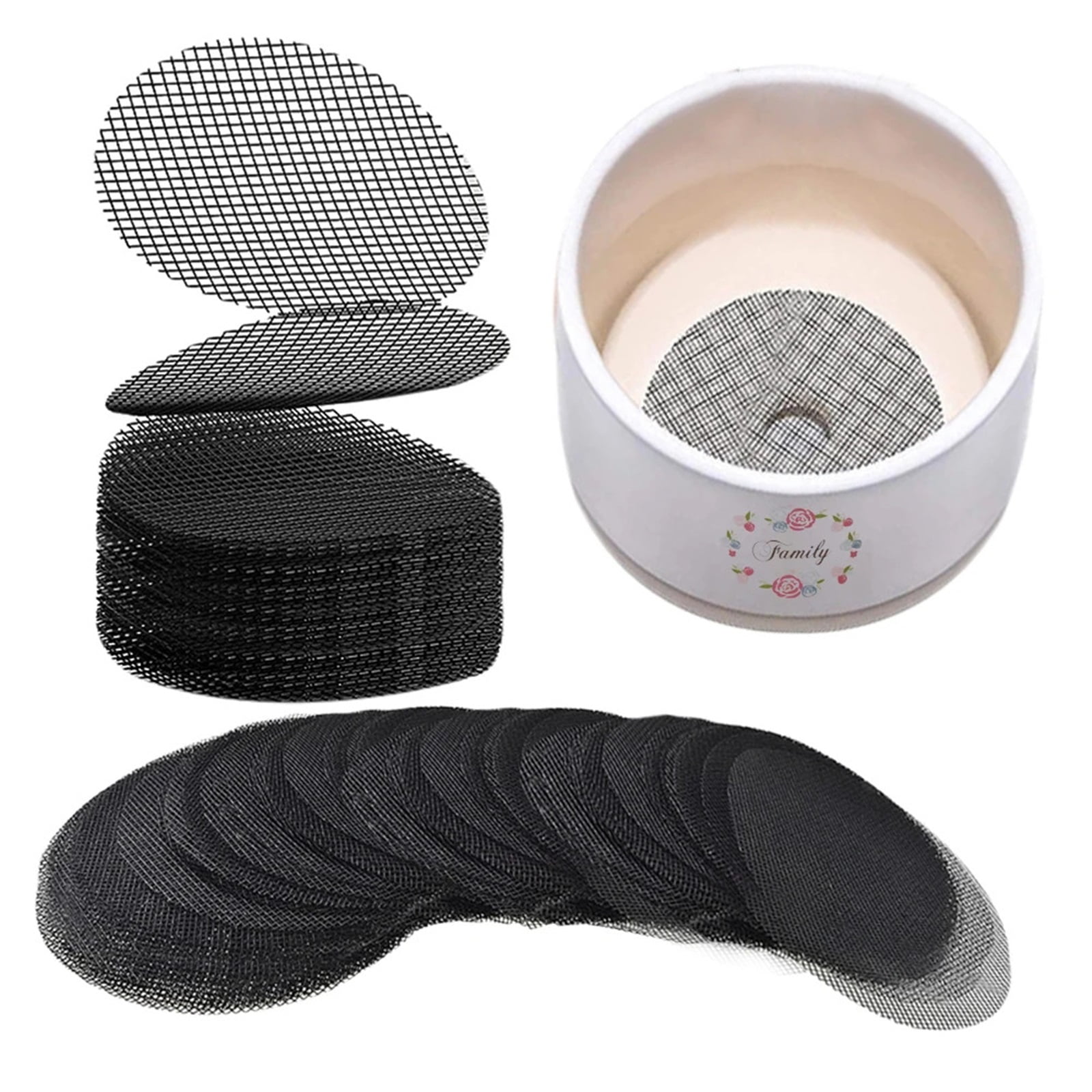 Flower Pot Hole Mesh Pad Round Drainage Hole Screens Mat Prevent Soil ...