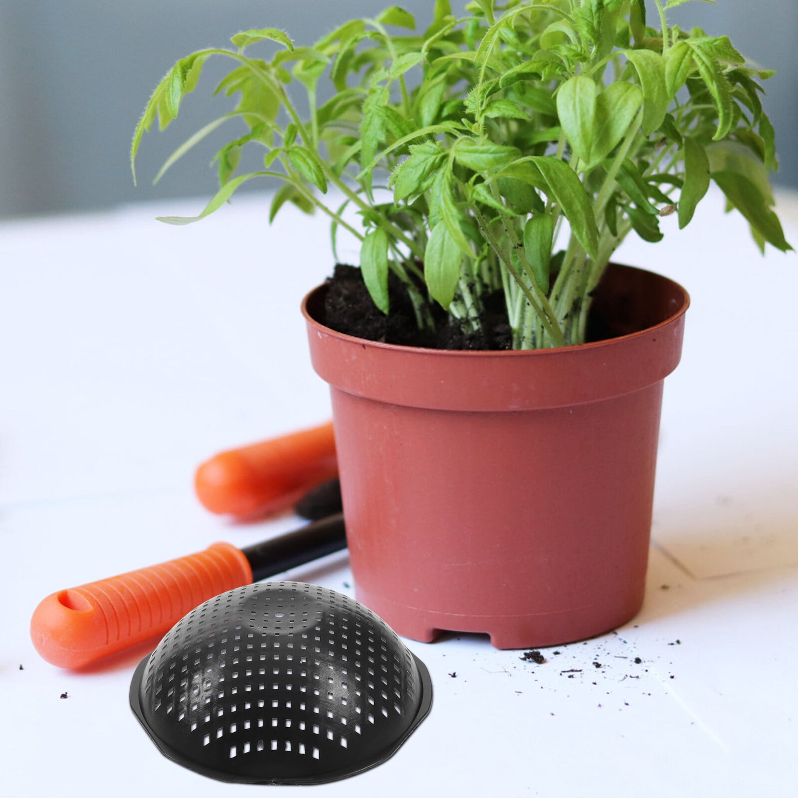 Flower Pot Hole Mesh Pads,50Pcs Flower Pot Hole Mesh Pads Planter ...