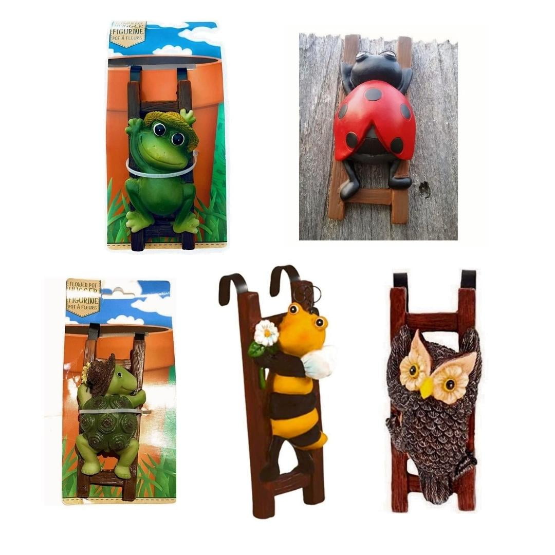 Flower Pot Hugger Figurine Style May Vary Assorted (4 Pcs) Bumblebees ...
