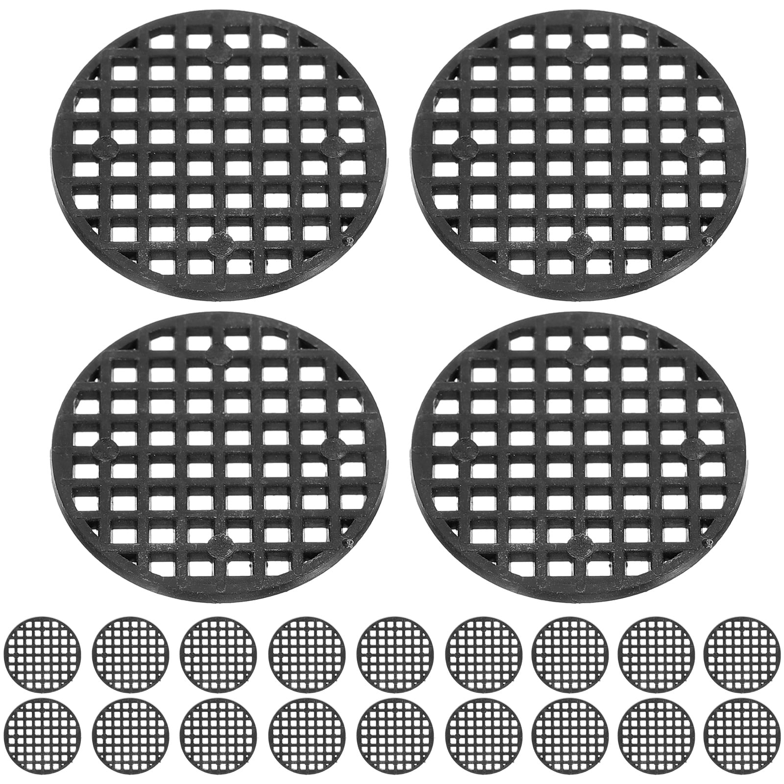 100pcs Planter Hole Mesh Pads Garden Flowerpot Mesh Pads Round Plant ...