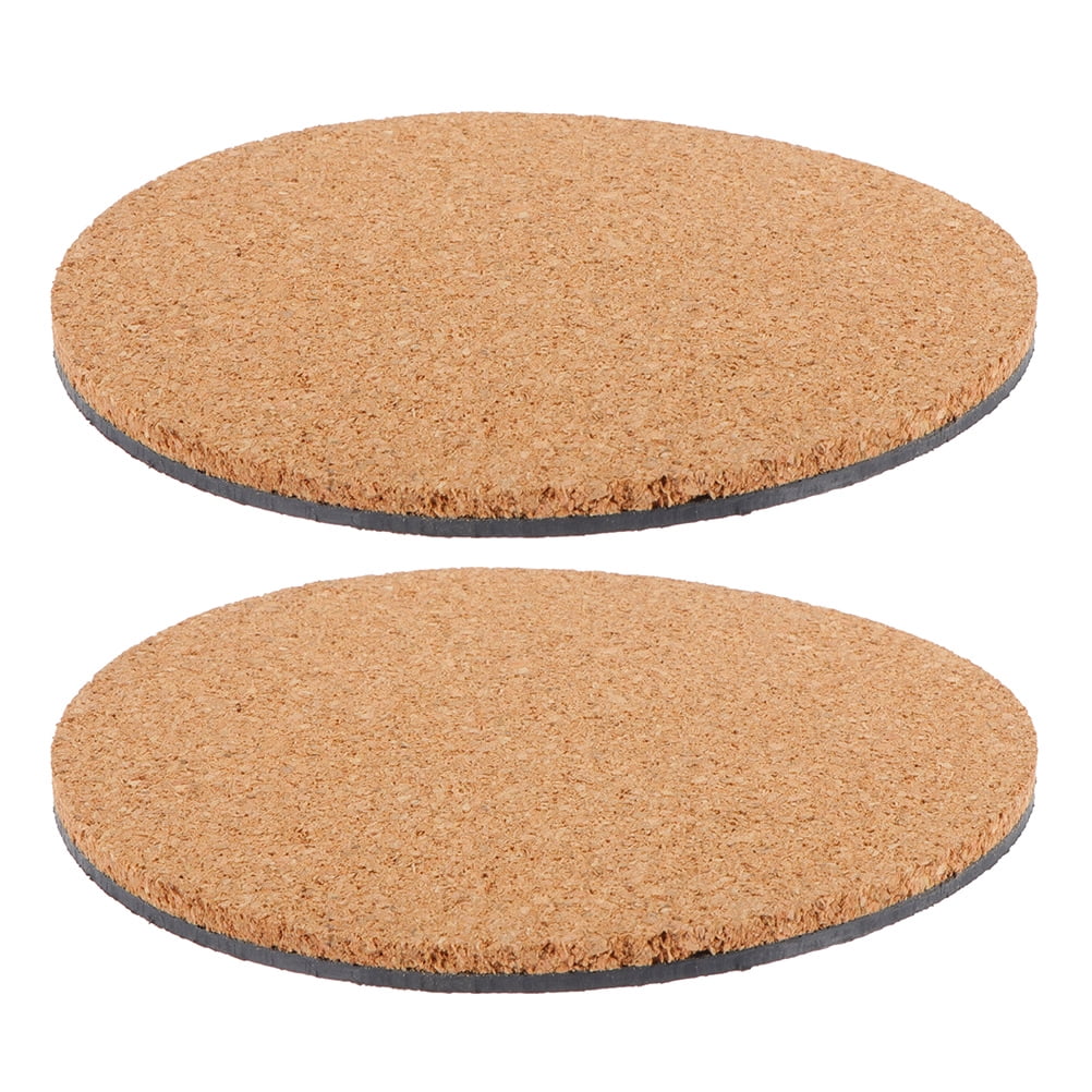 STRANDCHIC 2Pcs Cork Plant Coaster Brown Garden Planter Mat for Home ...