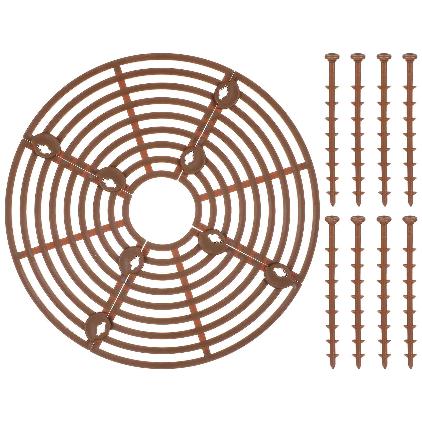 Flower Pot Soil Cover 10 Pcs Protector Plants Hollow Out Digging Baby ...