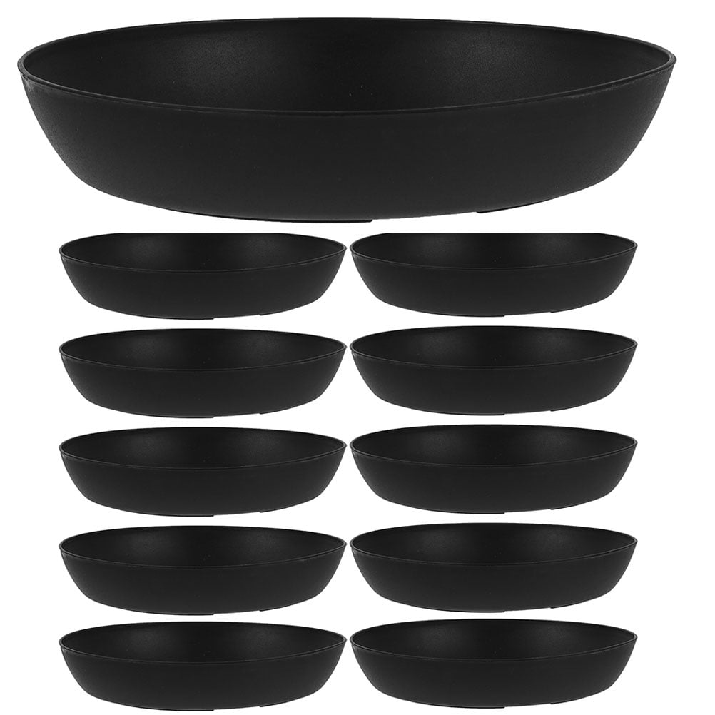 Flower Pot Tray Base Succulent Seedling (black) 20pcs Flowerpot Plant ...