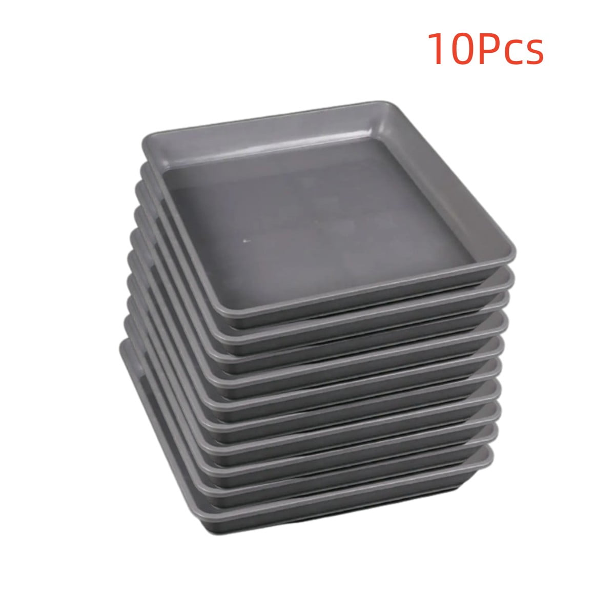 Flower Pot Tray, Rectangle Plant Saucer, 8in Square Plastic Tray, Pots ...