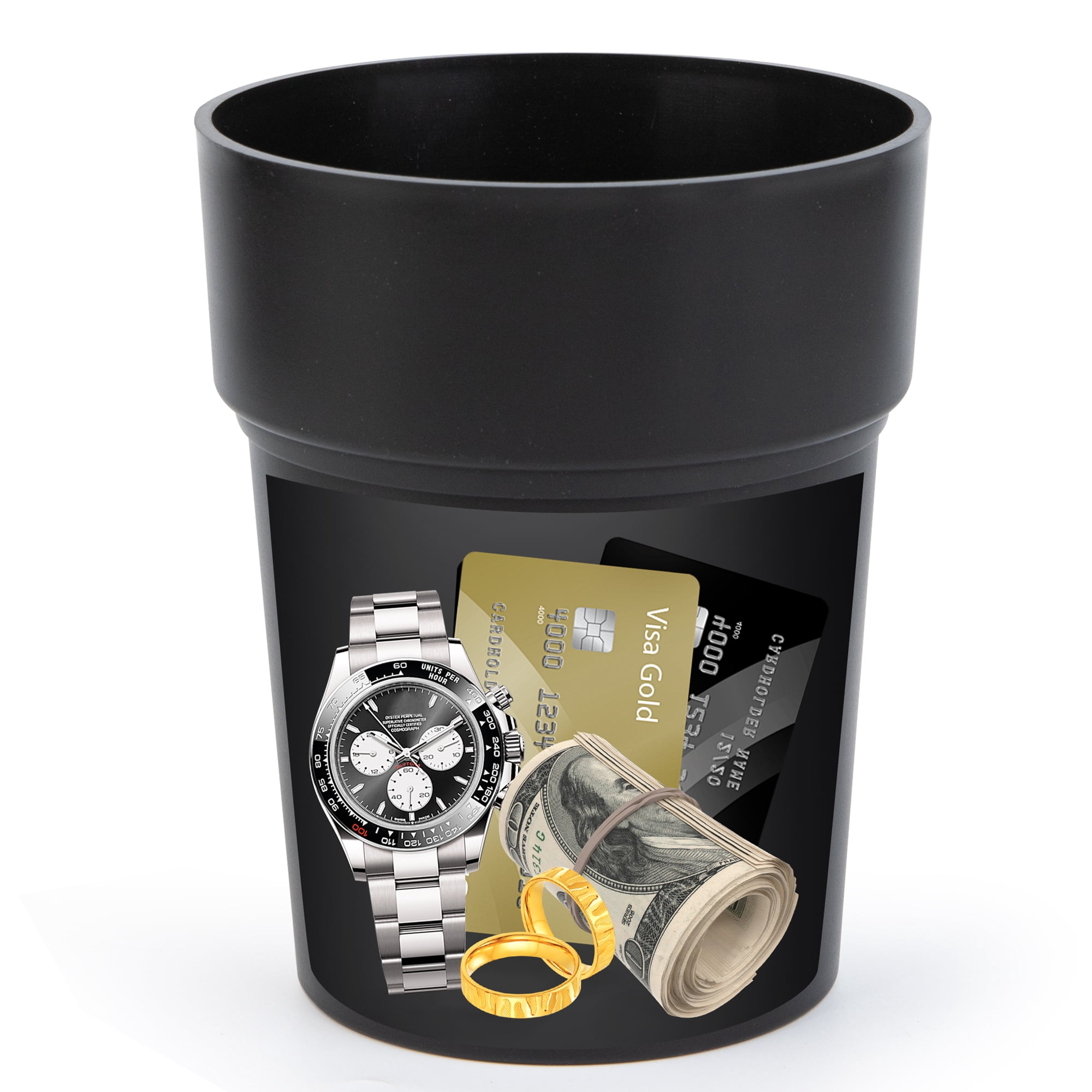 MyMealivos Black Flower Pot Diversion Safe, Secret Storage Hidden Safe ...