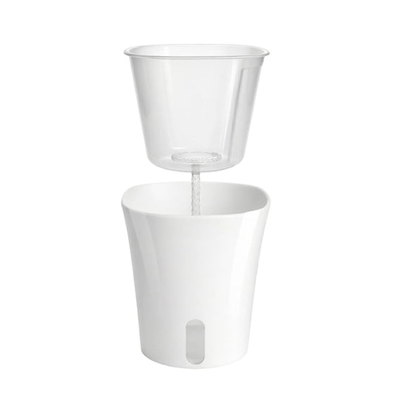 Flower Pot for Living Spaces with Self-Watering Water Storage Feature ...
