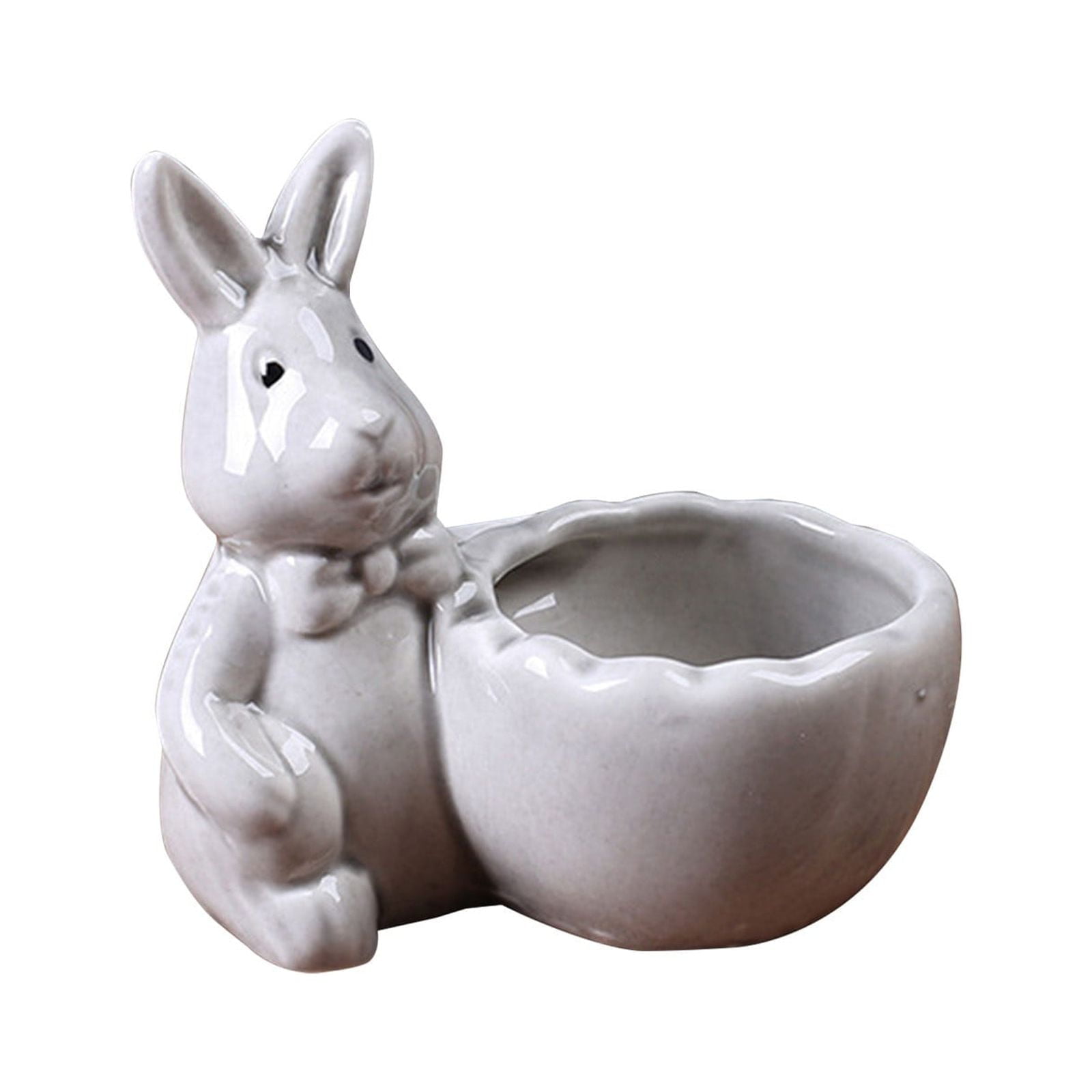 Flower Pots Easter Rabbit Ceramic Succulent Pot Thumb for Small Plantss ...