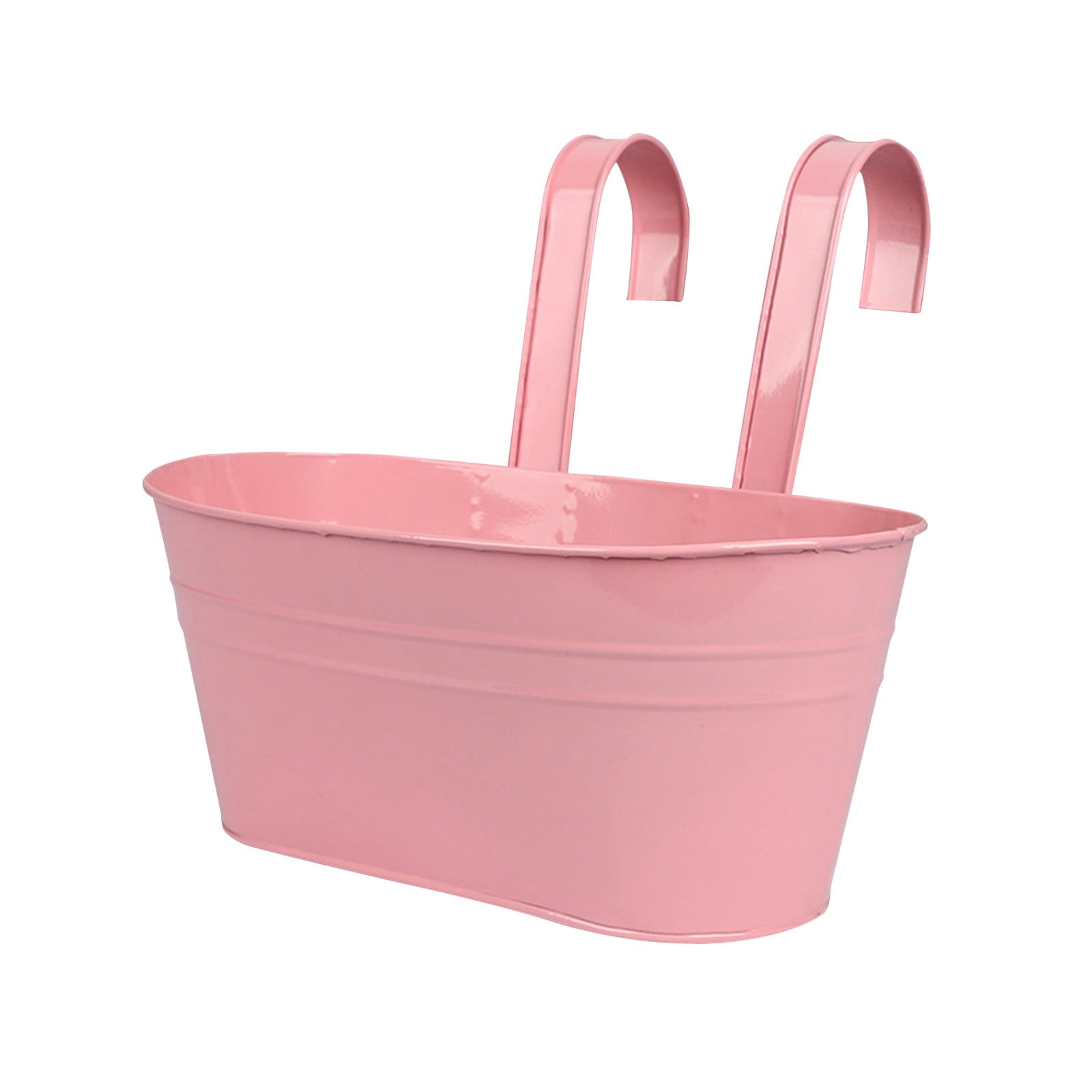 Flower Pots Hanging Metal Fence Planters Outdoor Garden Decor Wall ...