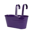 Flower Pots Hanging Metal Fence Planters Outdoor Garden Decor Wall ...
