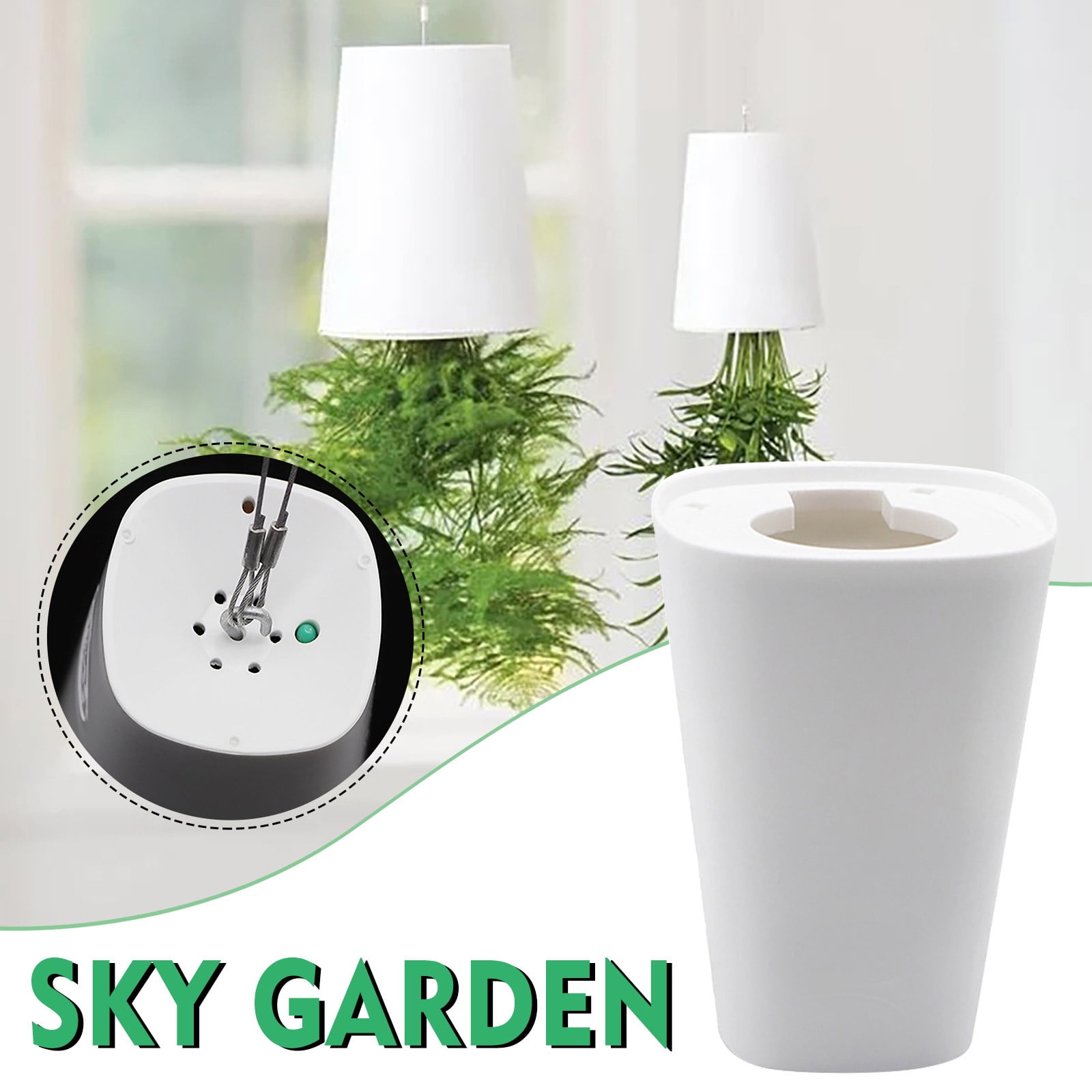 Flower Pots Sky Pot Indoor Planter Hanging Upside Recycled Garden for ...
