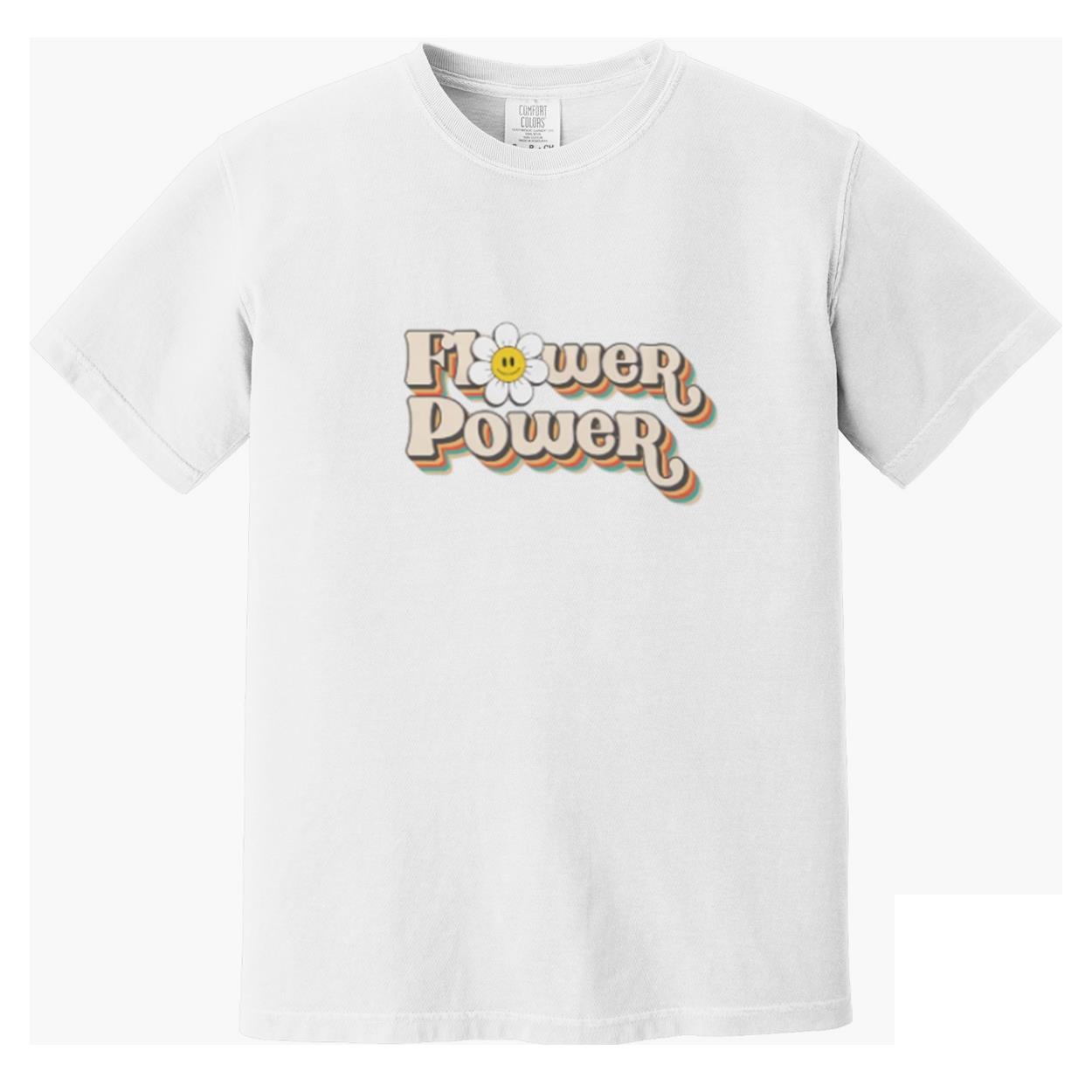 Flower Power Classic Retro Bloom Energy Bold Graphic Nature Theme ...