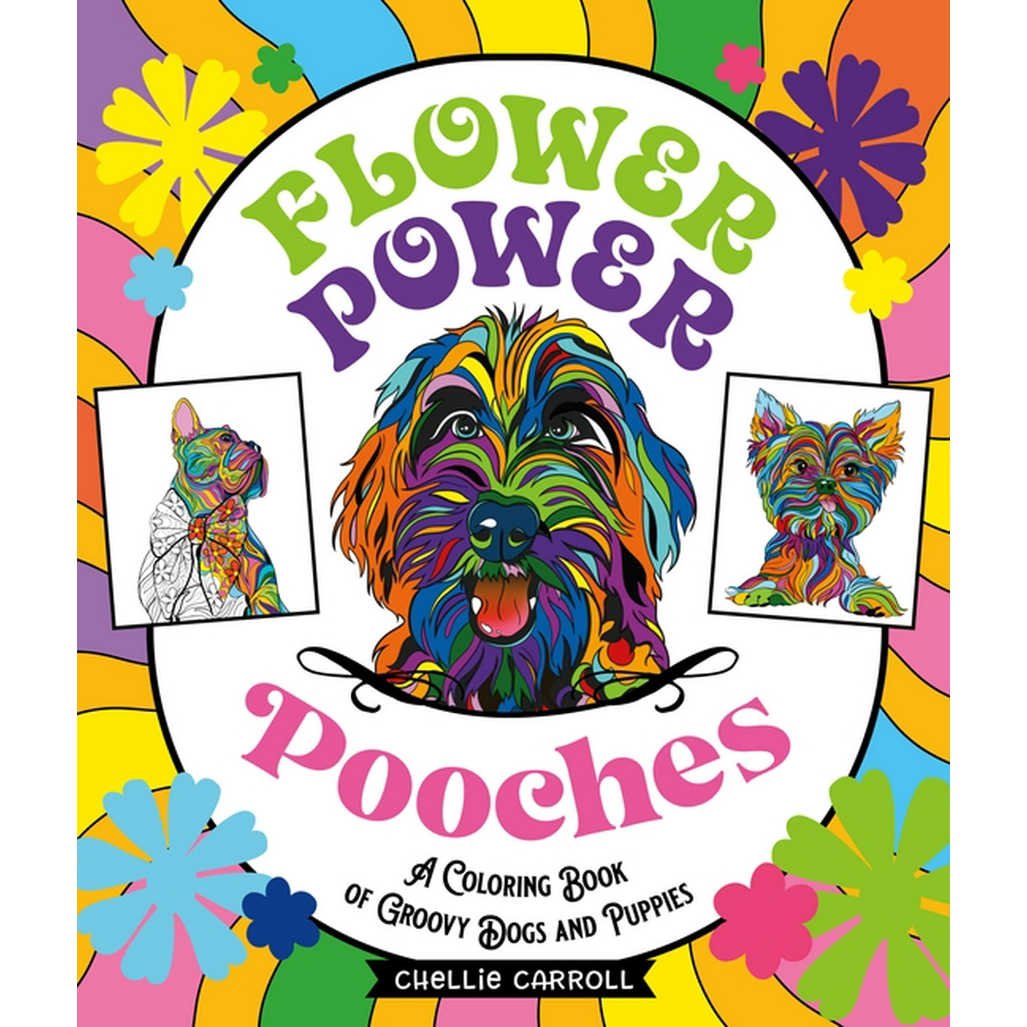 Groovy Flowers Coloring Pages