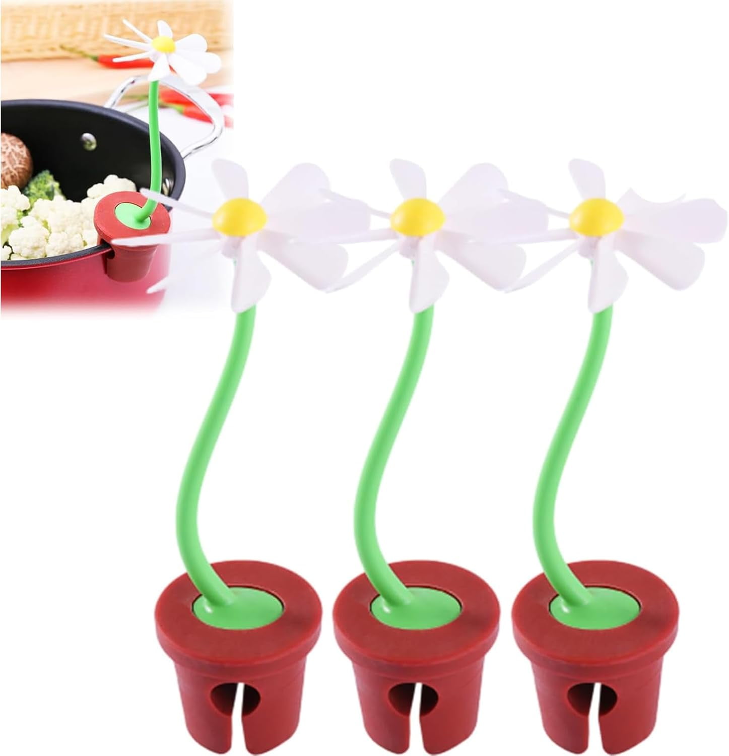 Flower Power Steam Releaser, Boil Over Spill Stopper, Steam Releaser ...