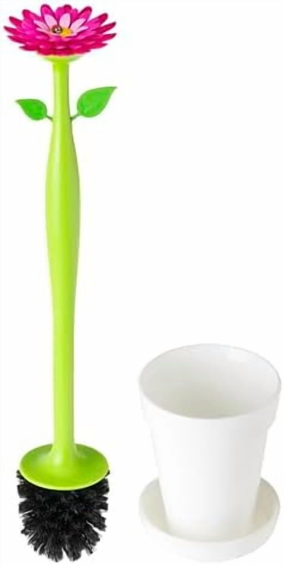 Flower Power Toilet Brush with Holder Set Toilet Brush with Daisy ...