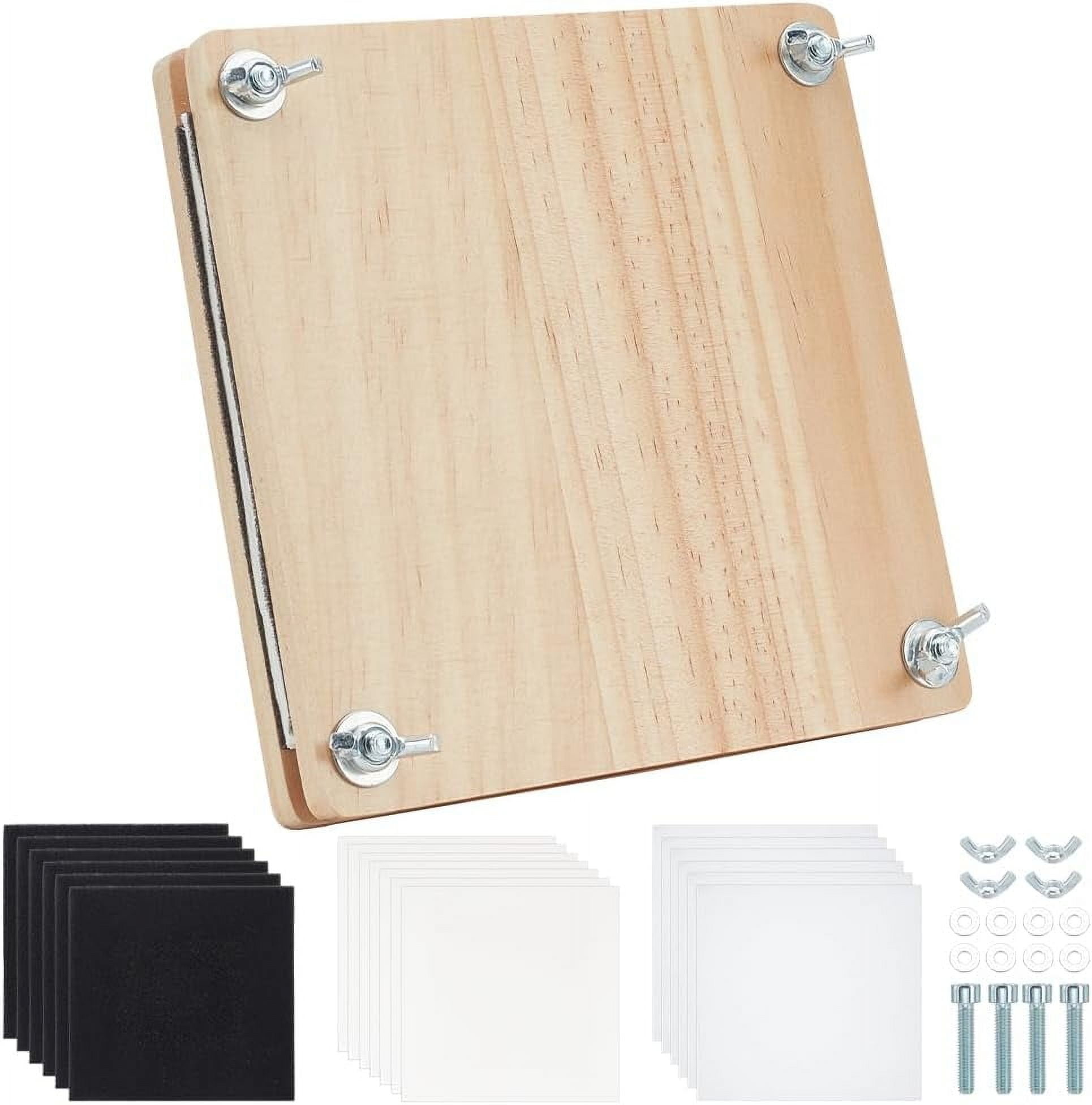 Flower Pressing Kit 6.3x6.3inch Square Miniature Flower Press Kit with ...
