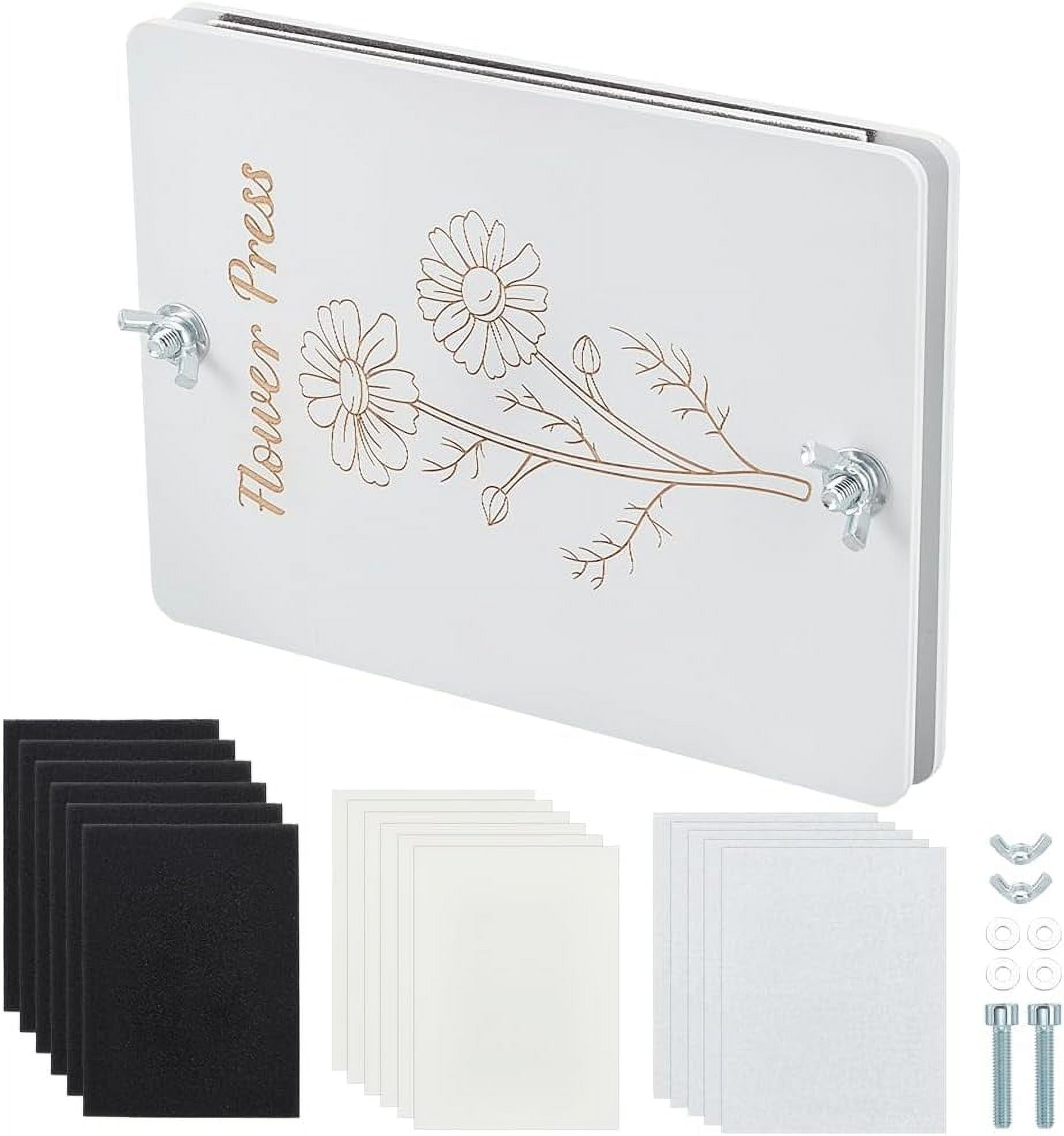 Flower Pressing Kit 7.5x5.5inch Rectangle Miniature Flower Press Kit ...