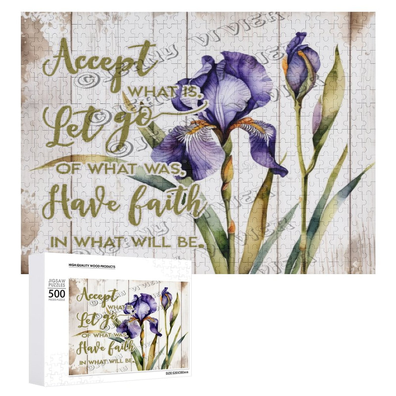 Flower Purple Iris - Accept What Is Let's Go Of What Was Have Faith In ...