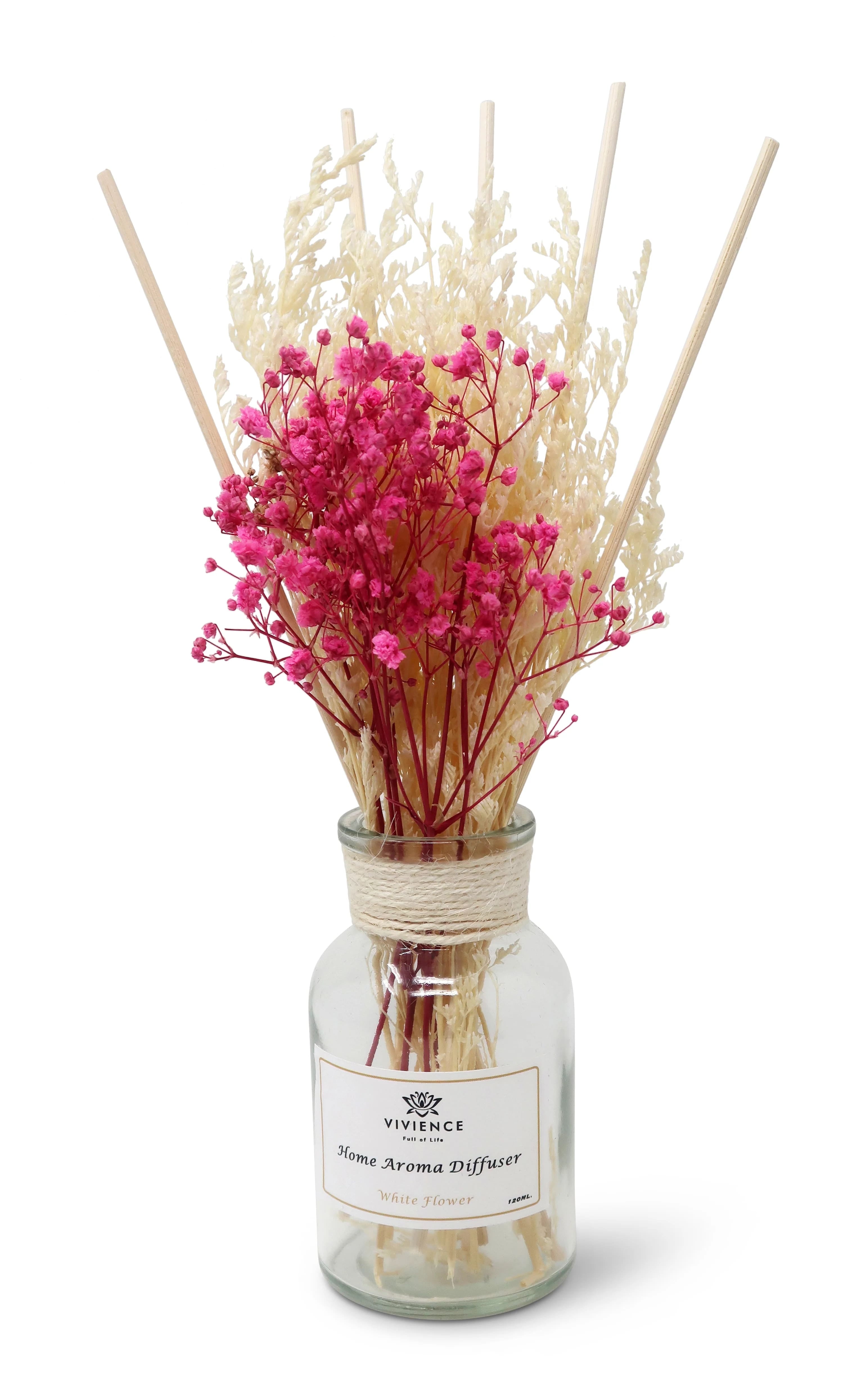 Vivience Fol Oil Reed Diffuser Aromatherapy Diffuser Home Decor, White ...