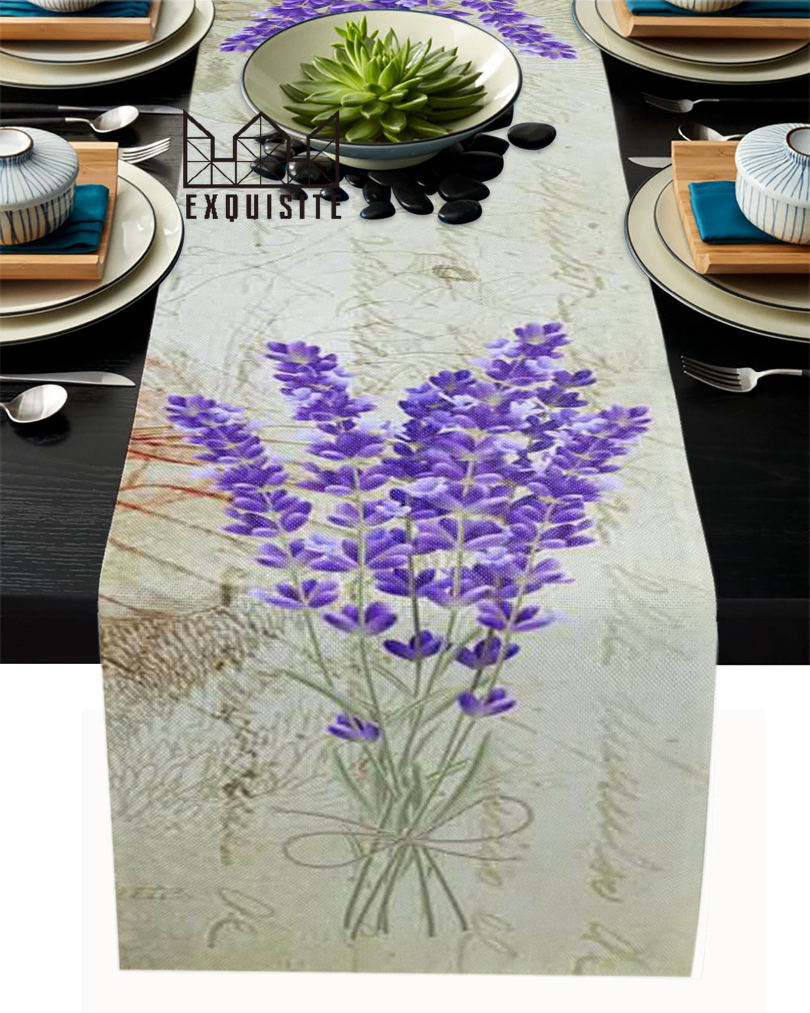 Flower Retro Plant Lavender Coffee Table r Dinner Table ration Wedding ...