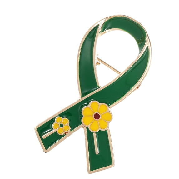 Flower Ribbon Brooch Metal Badge Pin for Charity Event Participants and ...
