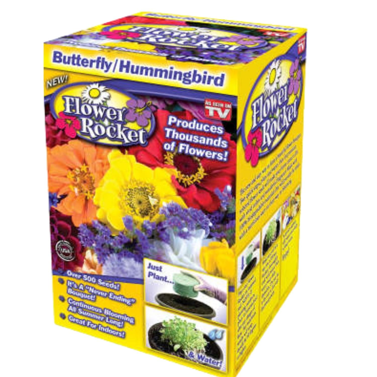 Flower Rocket As Seen On TV Butterfly Hummingbird Seed Disc ...