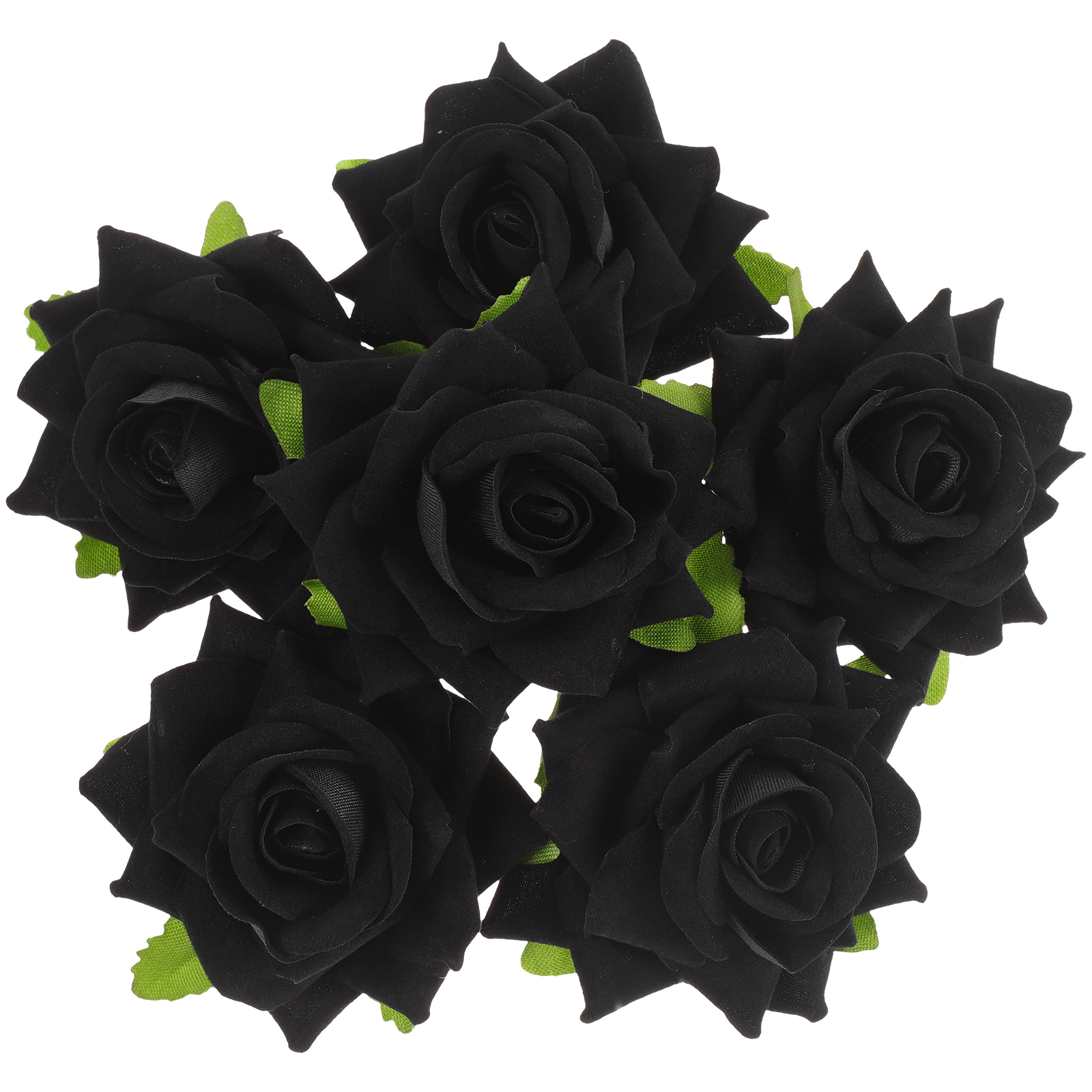 Flower Rose Heads Roses Artificial Flowers Fake Bulk Black Wedding Head ...