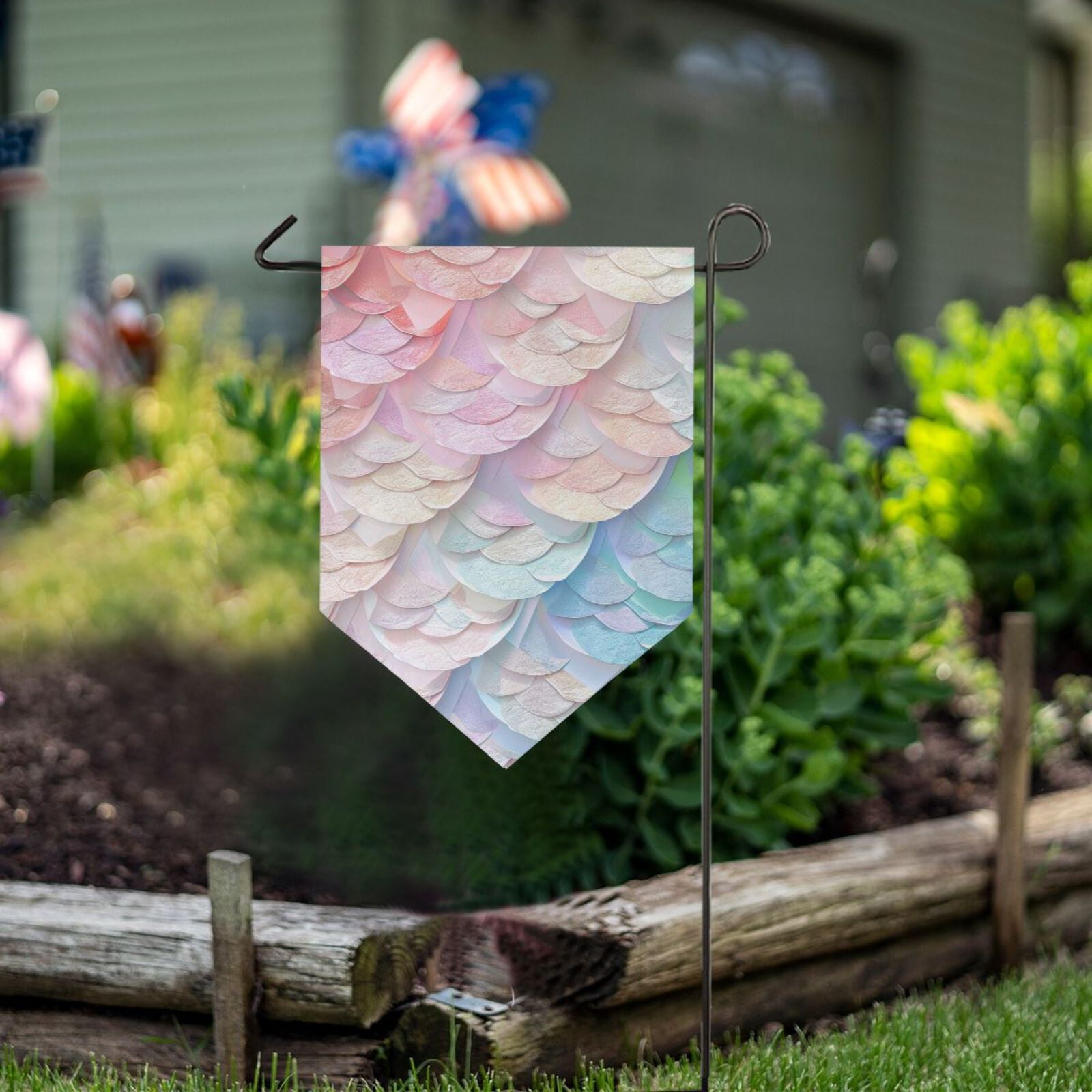 Flower Scales Garden Flag 18" x 12.5" Double Sided Yard Lawn Outdoor ...