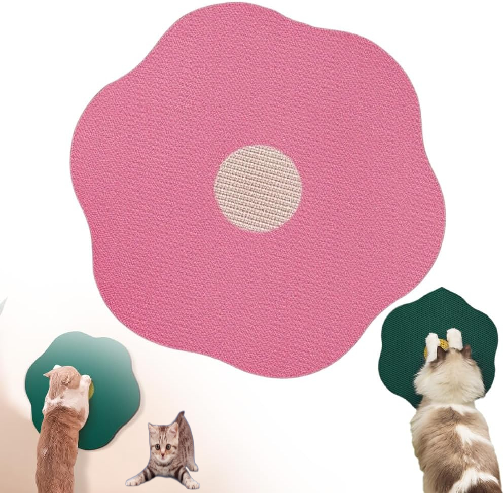 Flower Scratching Pad for Cats on Wall, 2025 Upgrade Self-Adhesive Cat ...