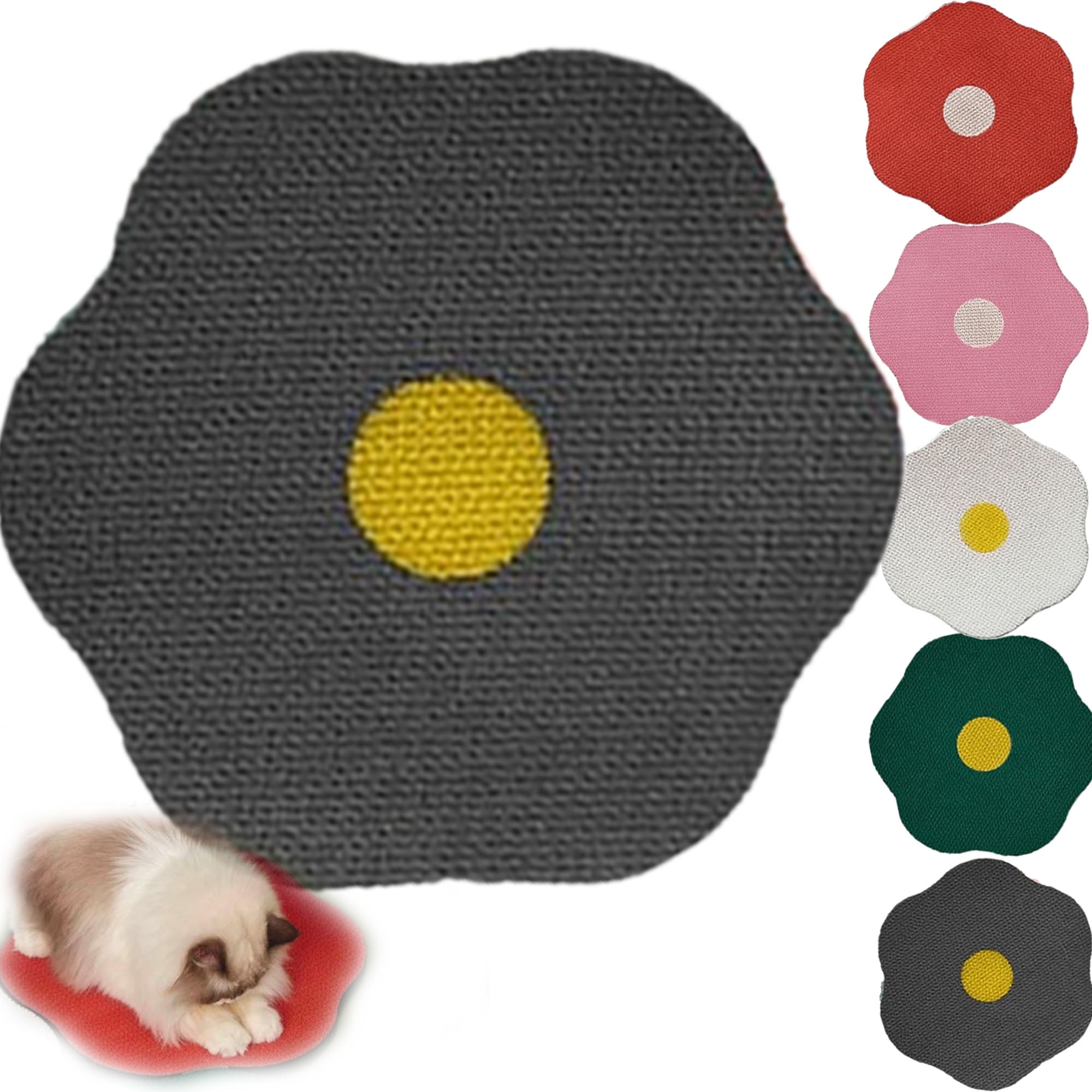 Flower Scratching Pad for Cats on Wall, 2025 Upgrade Self-Adhesive Cat ...