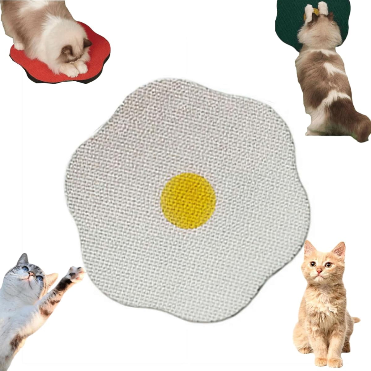 Flower Scratching Pad for Cats on Wall, Dual Purpose Cat Scratching ...