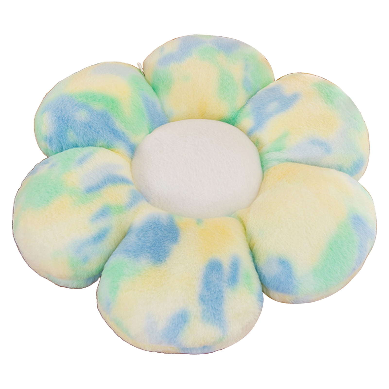 Flower Seat Cushion Lovely Petals Shape Fluffy Stuffed Back Pillow Hip ...