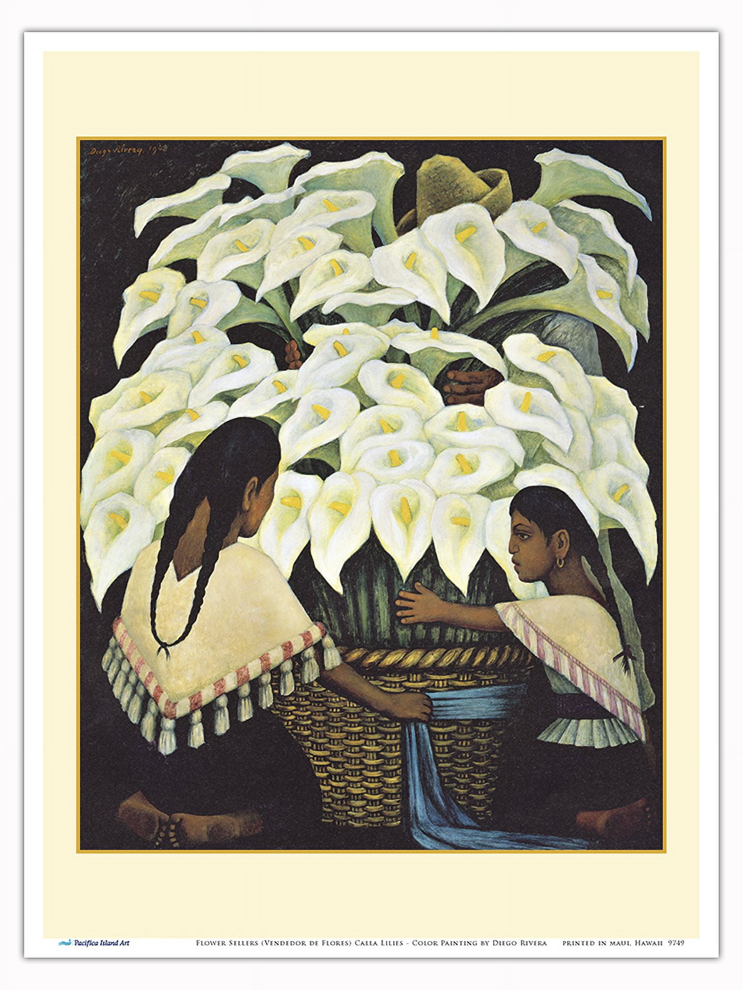 Flower Sellers (Vendedor de Flores) - Calla Lilies - From an Original ...