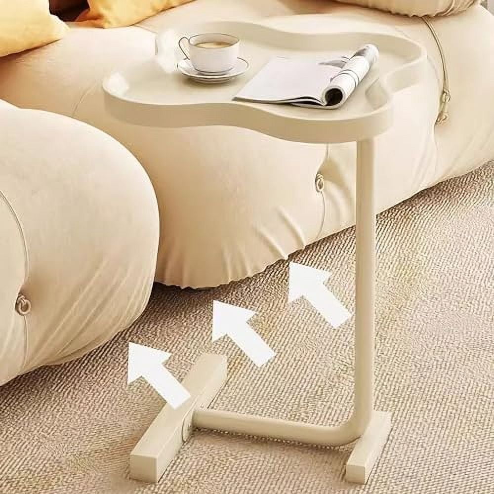 Flower Shape Side Table for Couch, C-Shape End Table Small Nightstand Coffee Table Modern ...