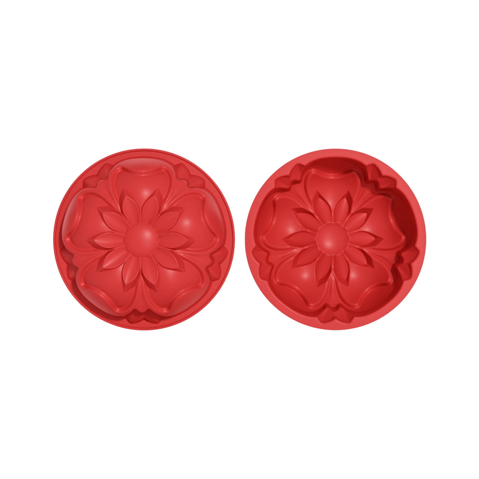 Flower Shape Silicone Cake Molds, Large Round Silicone Molds for Baking ...