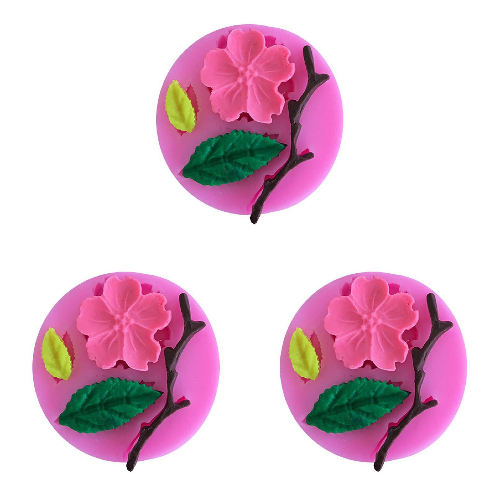 Flower Shape Silicone Moulds Flowers Leaf Fondant Silicone Moulds for ...