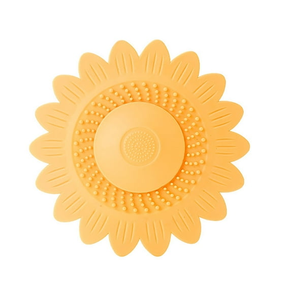 Flower Shape Sink Stopper Silicone Shower Drain Bath Plug Hair Catcher ...
