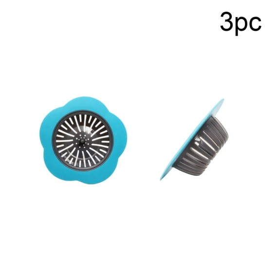 Flower-Shaped Drain Strainer for Kitchen Sink & Bathroom Floor Drain, 3 ...