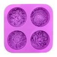 Flower Shaped Silicone Soap Molds, Homemade Soap Mold, Muffin, Pudding ...