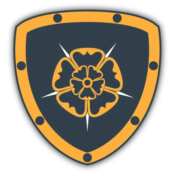 Flower Shield Heraldic Sticker Phone Decal Water Bottle Stickers Car ...