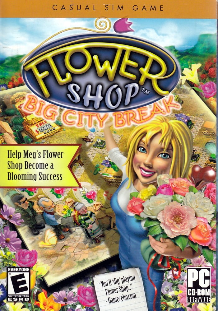 FLOWER SHOP Big City Break SIM PC Game - Help Meg's Flower Shop Become ...