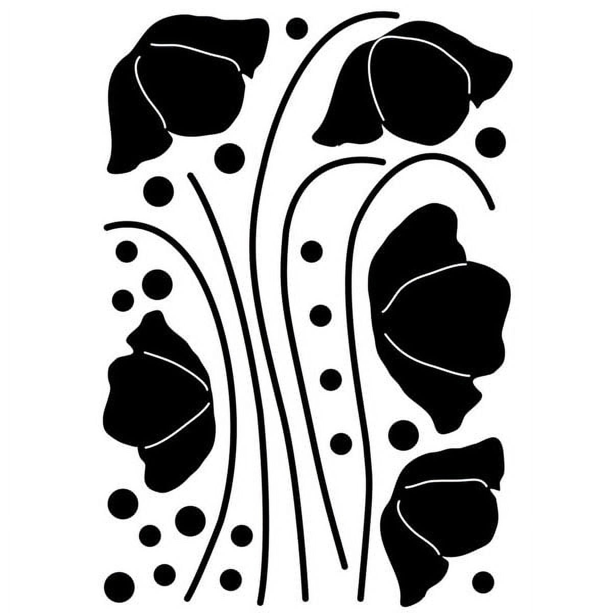 Flower Silhouette Wall Decals - Walmart.com