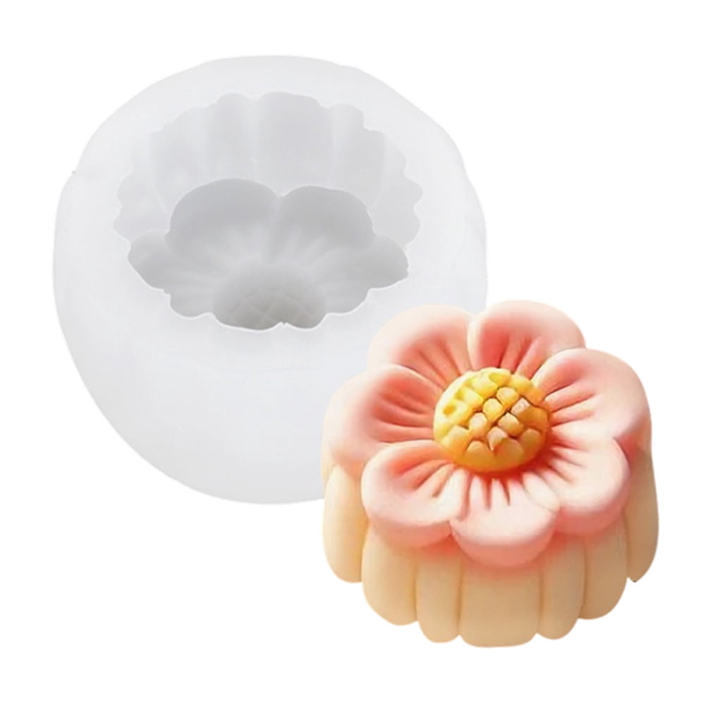 Flower Silicone Mould Mooncake Mould Baking Floral Mould DIY Mousse ...