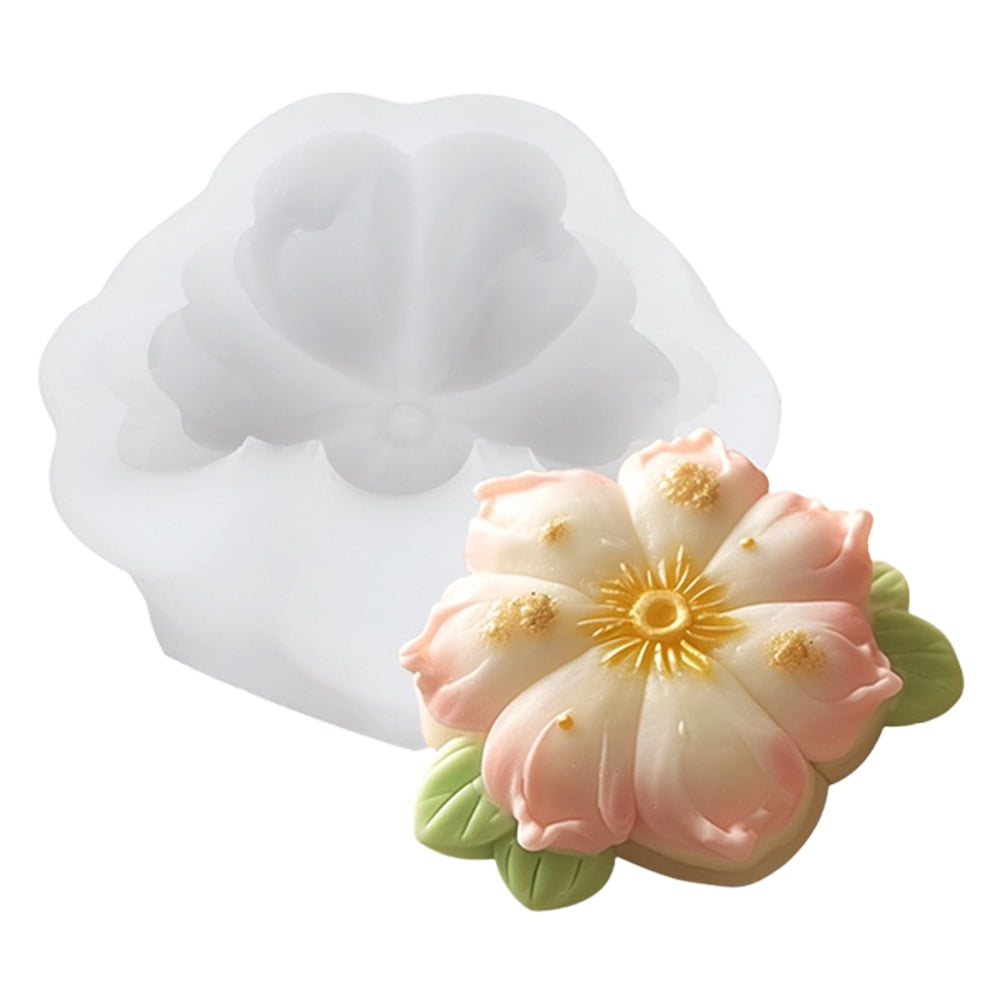 Flower Silicone Mould Mooncake Mould Baking Floral Mould DIY Mousse ...