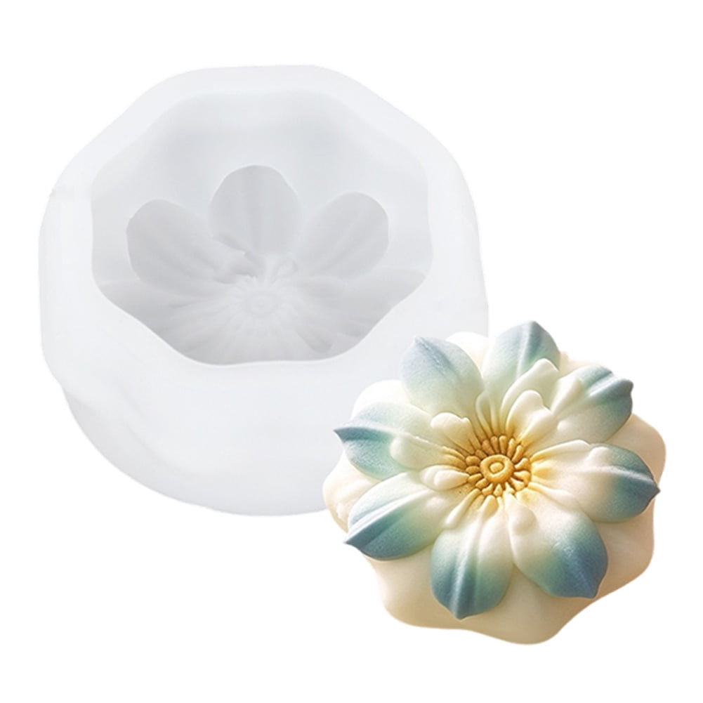 Flower Silicone Mould Mooncake Mould Baking Floral Mould DIY Mousse ...