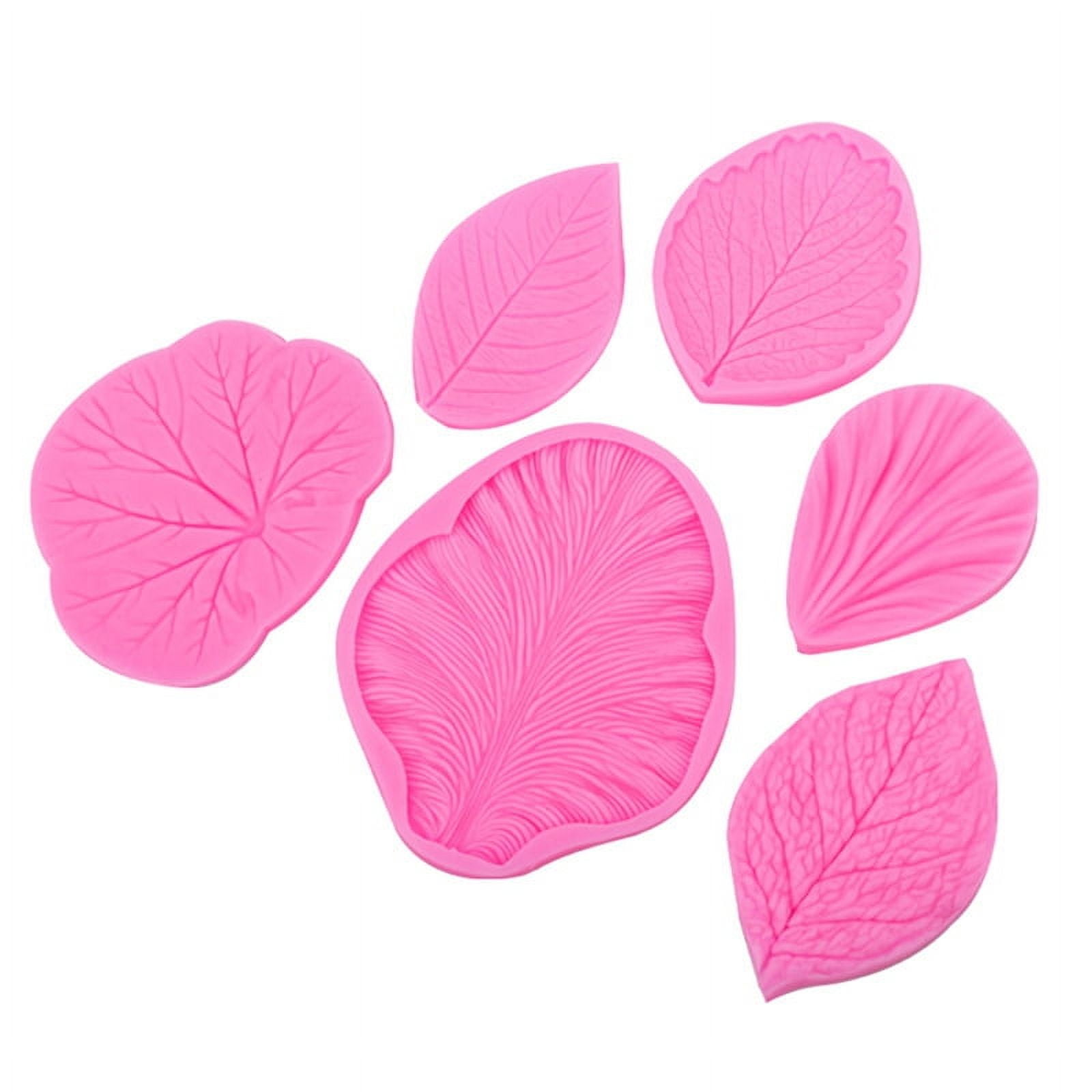 Flower Silicone Vein Mold Set, Fondant Flower Vein Mold, Rose Leaf ...